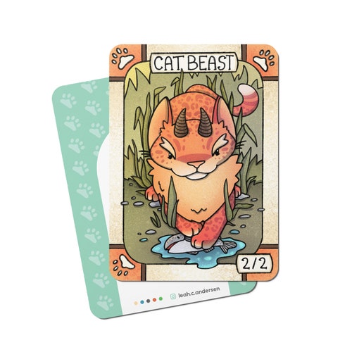 5 Dinosaur Beast Tokens for Magic the Gathering - Etsy