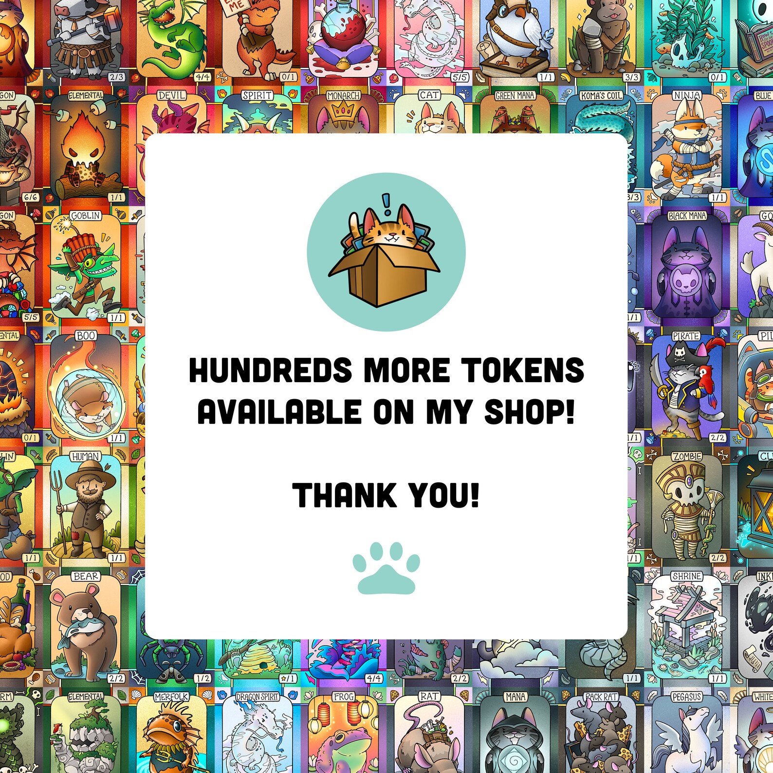 5 Samurai Tokens for Magic the Gathering - Etsy