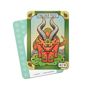 5 Dinosaur Beast Tokens for Magic the Gathering - Etsy