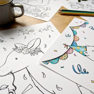 Vol. 1 - Print and Color This Set of 24 Illustrations, PDF Download of ...