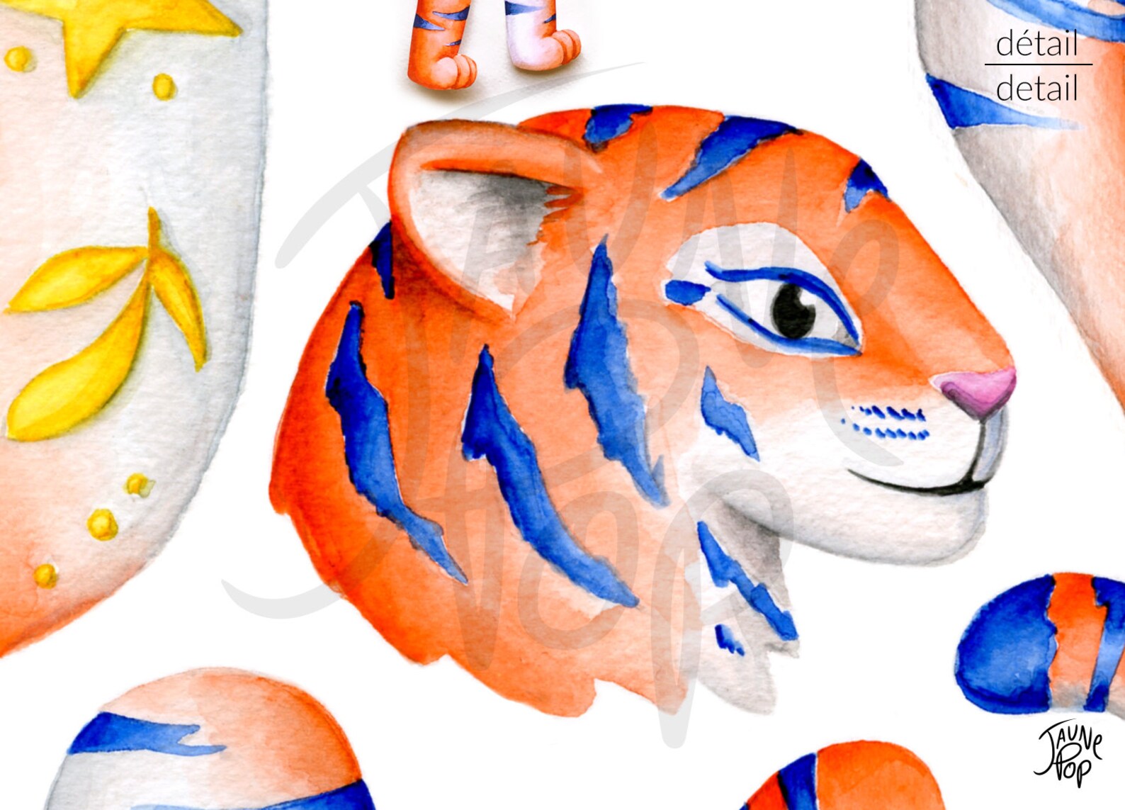 Download: Tiger Articulated Puppet to Print on Cardboard and | Etsy