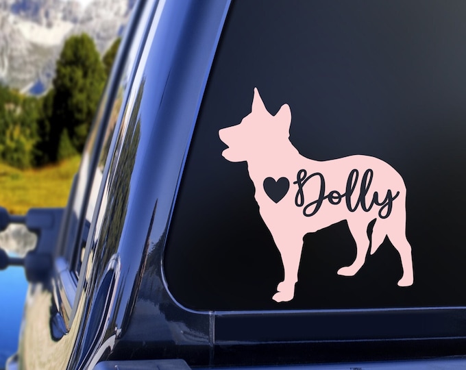 Blue Heeler Infinity Dog Decal Sticker for Car Window C1095 - Etsy