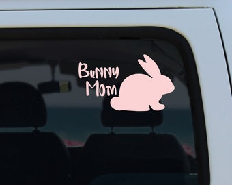 Peering Cute Vinyl Lionhead Sticker Rabbit Car Window Decal / Laptop ...