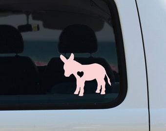 Cute Donkey Sticker – Kawaii Farm Animal Vinyl Decal for Laptop, Water ...
