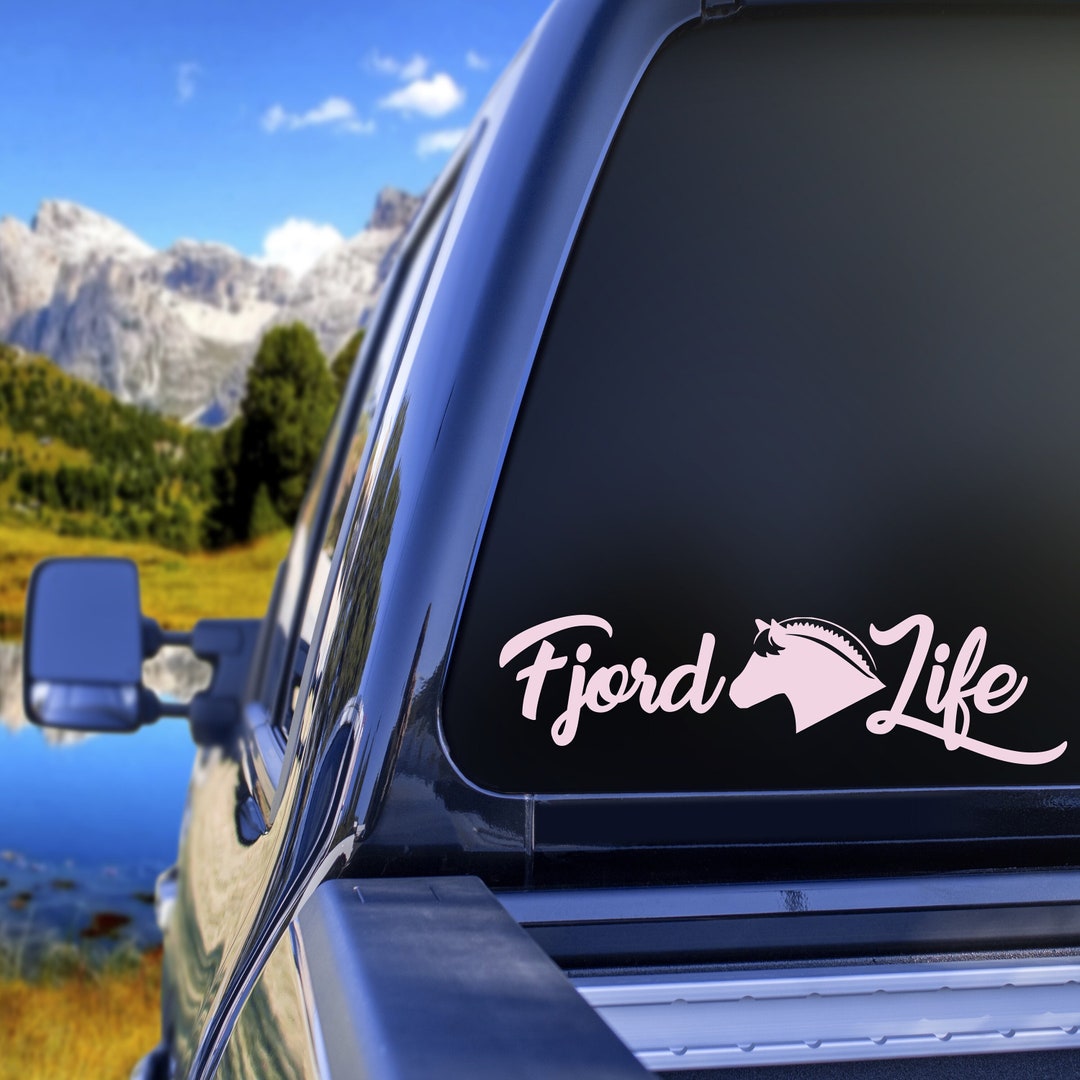 Norwegian Fjord Vinyl Car Decal Sticker: for Laptop, Tumbler, Car ...