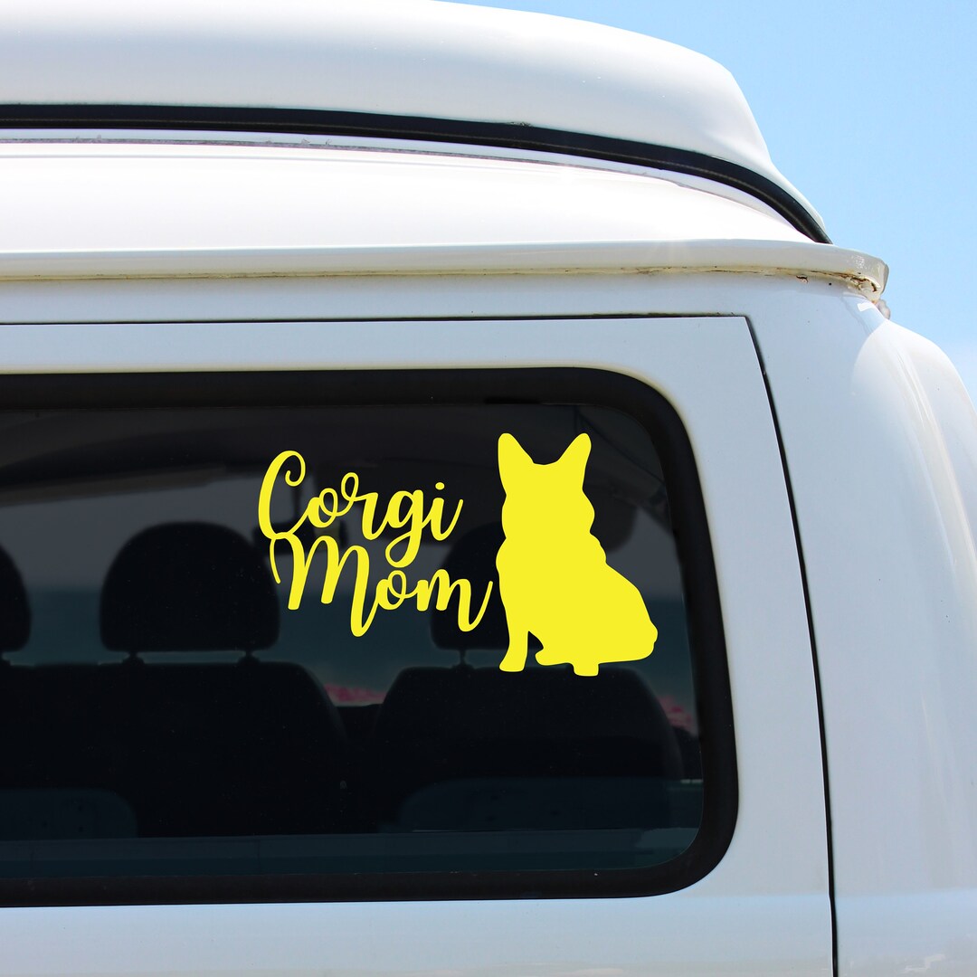 Corgi Sticker Car, Corgi Decal for Car Window, Corgi Car Decal, Corgi ...