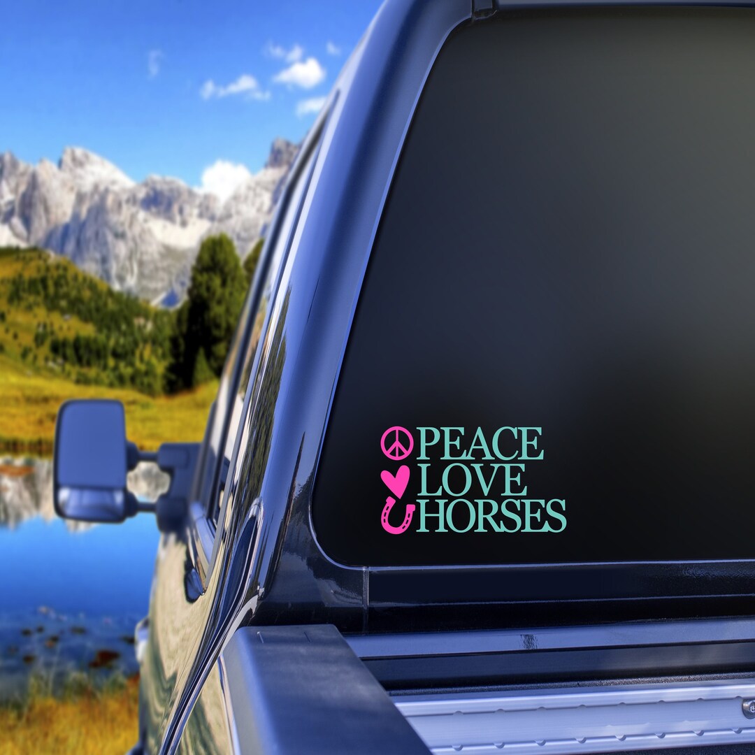 Equestrian Decal, Equestrian Sticker, Horse Vinyl Decal for Trailer ...