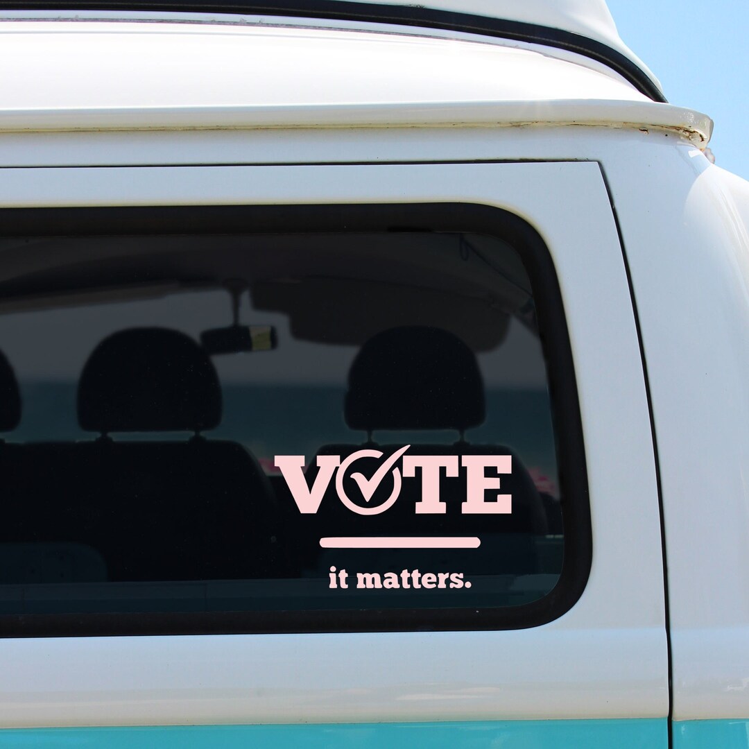 Vote Sticker for Car Window, Vote Car Decal, Vote Democrat Vinyl ...
