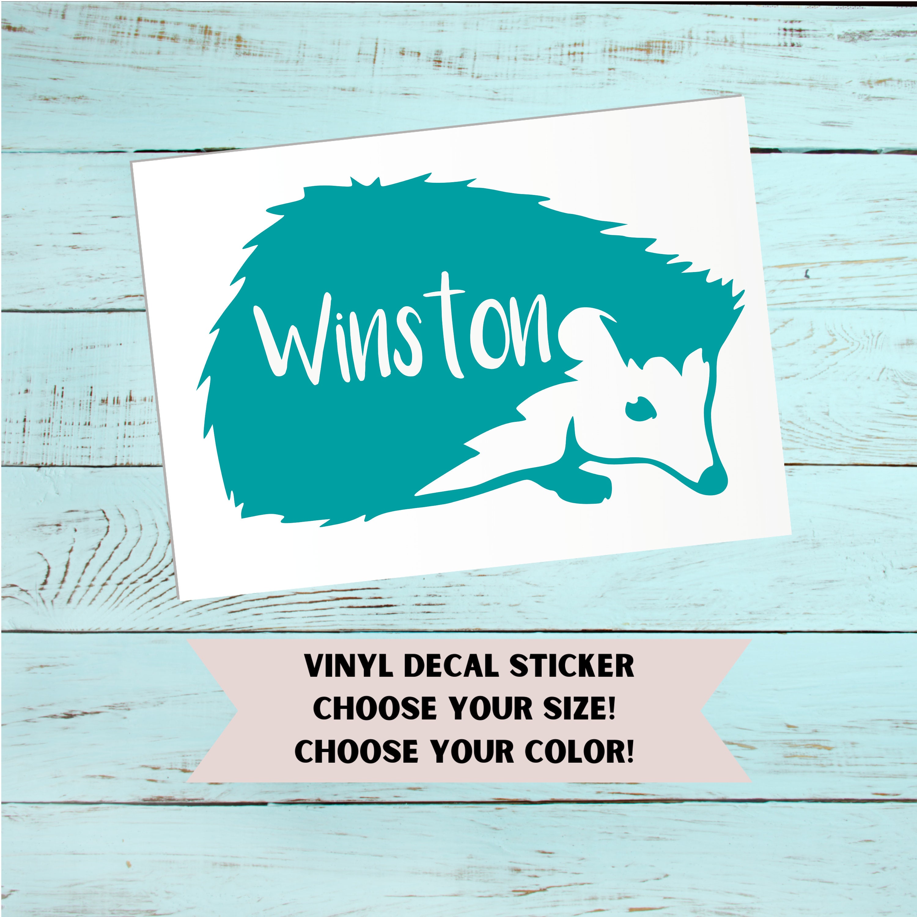 Hedgehog Vinyl Decal Sticker Perfect Decal for Cars - Etsy