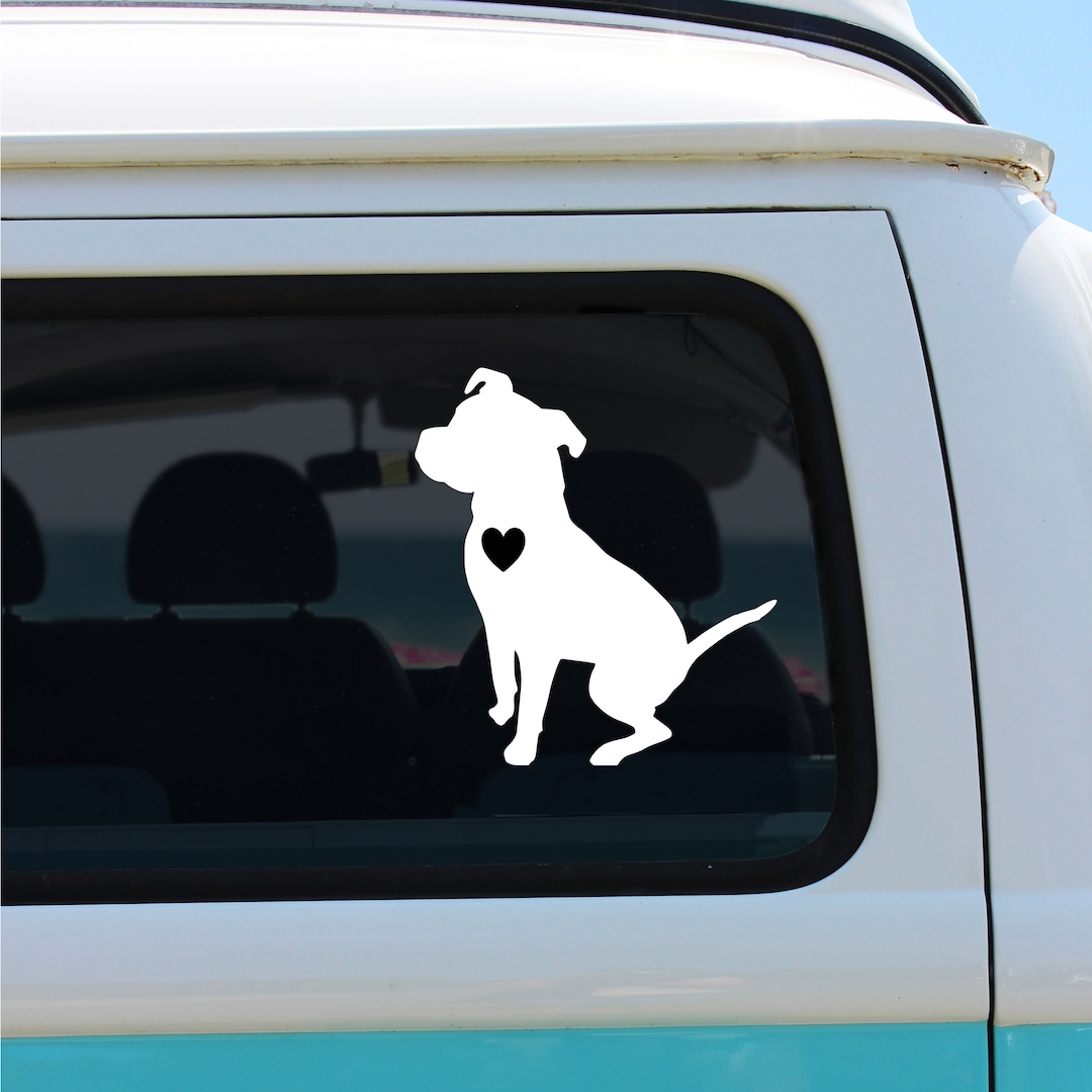 Pitbull Vinyl Decal: Waterproof Laptop, Car, Tumbler Sticker - Etsy