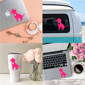 Pitbull Vinyl Decal: Waterproof Laptop, Car, Tumbler Sticker - Etsy