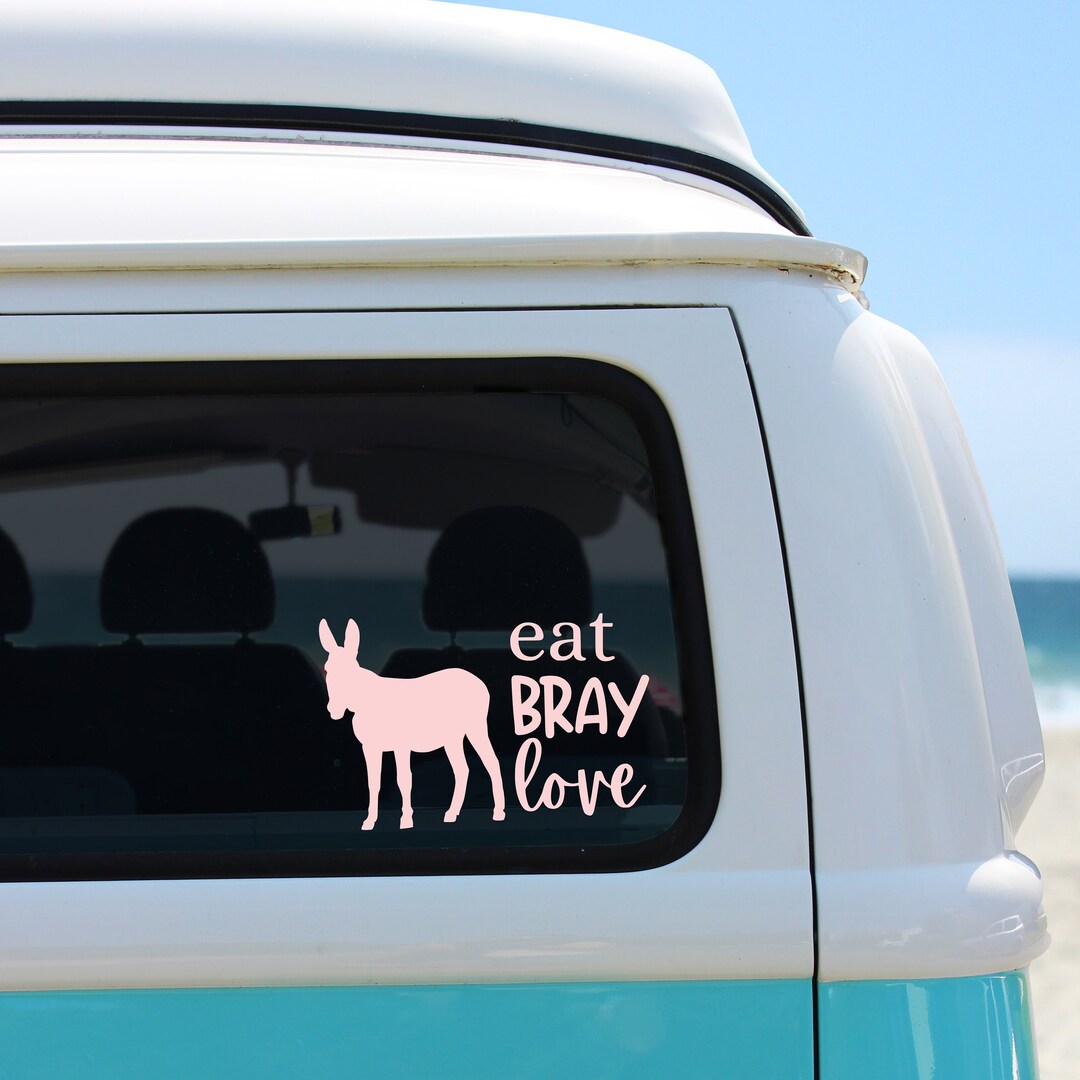 Donkey Vinyl Decal: Car, Water Bottle, Laptop Sticker - Etsy