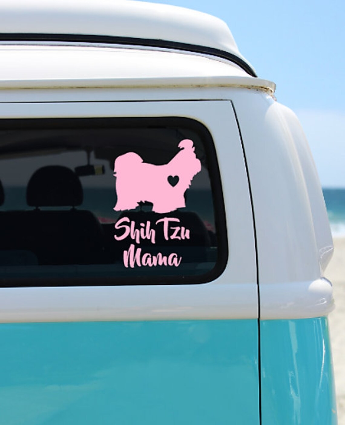 Shih Tzu Car Sticker Shih Tzu Sticker for Car Window Shih | Etsy
