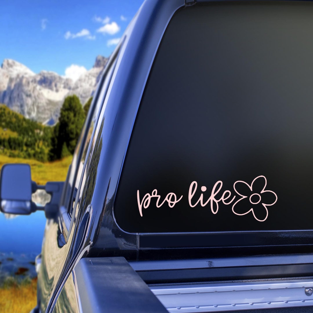 Pro Life Vinyl Car Decal Sticker: for Laptop, Tumbler, Car, Trailer ...