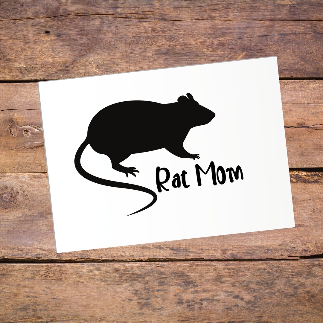 Rat Sticker for Laptop, Rat Vinyl Sticker for Car Window, Rat Decal Car ...