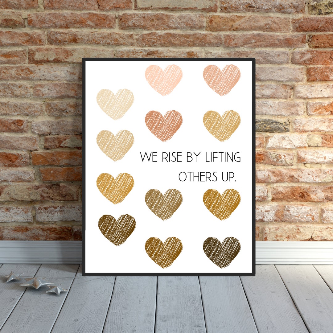 Diversity Hearts Art Print: Social Justice Poster (8x10) - Etsy