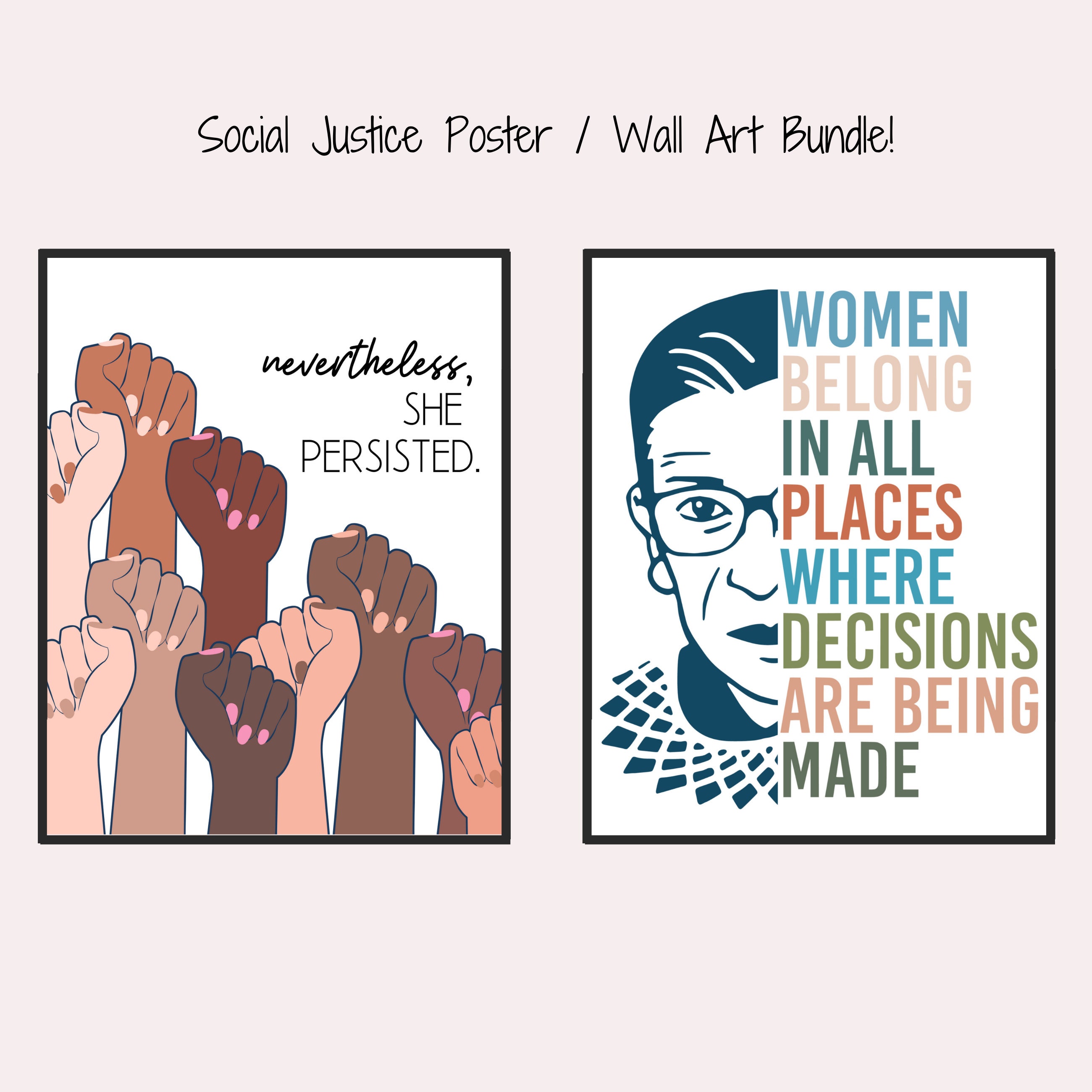 Social Justice Print Set of 12 Social Justice Art Bundle | Etsy
