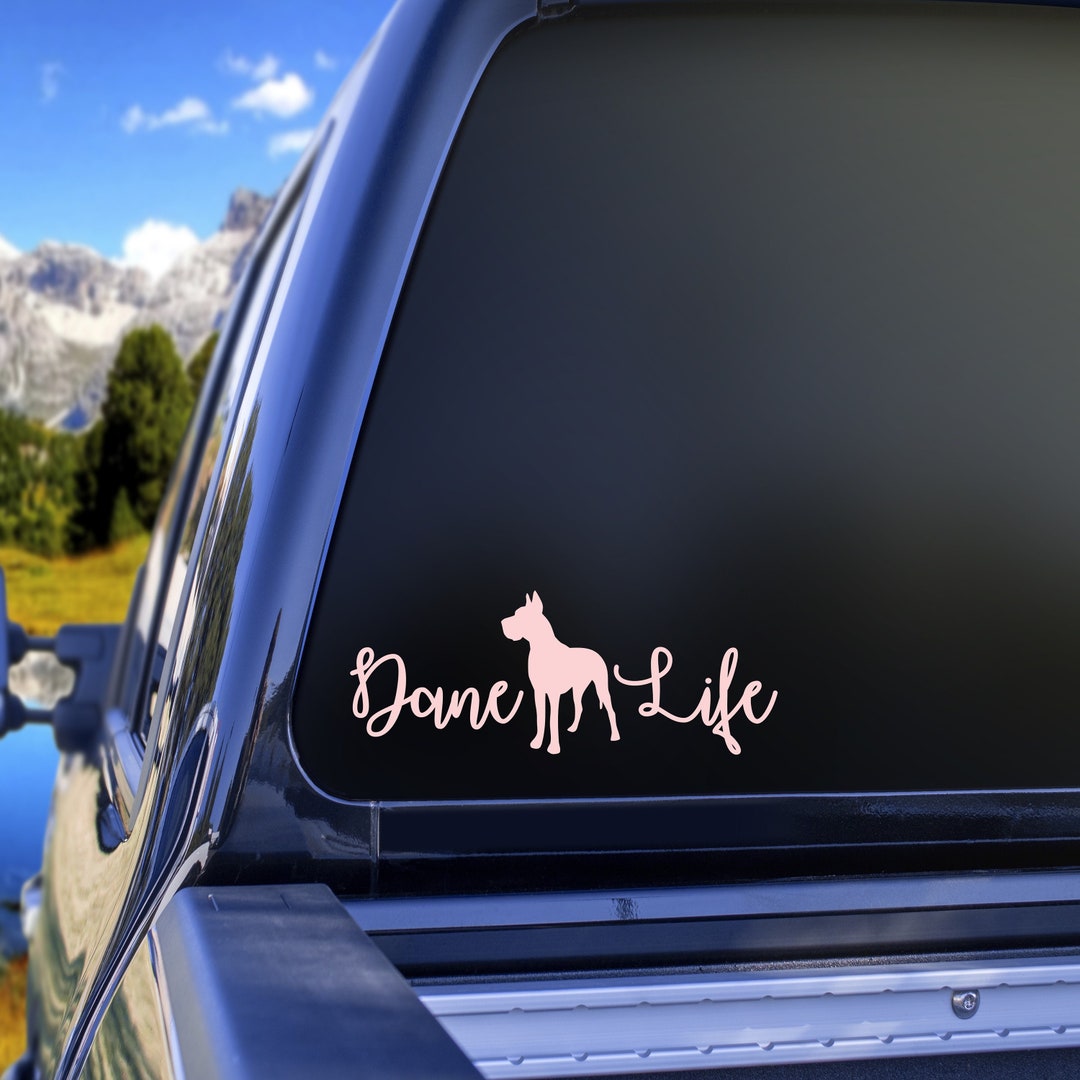 Great Dane Sticker, Great Dane Car Decal, Great Dane Mom Decal for ...
