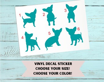 Chihuahua Car Sticker for Car Chihuahua Car Decal Chihuahua - Etsy