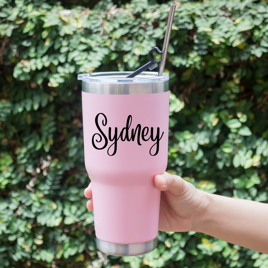 Name Decal for Tumbler, Decal for Water Bottle, Waterproof Name Sticker ...