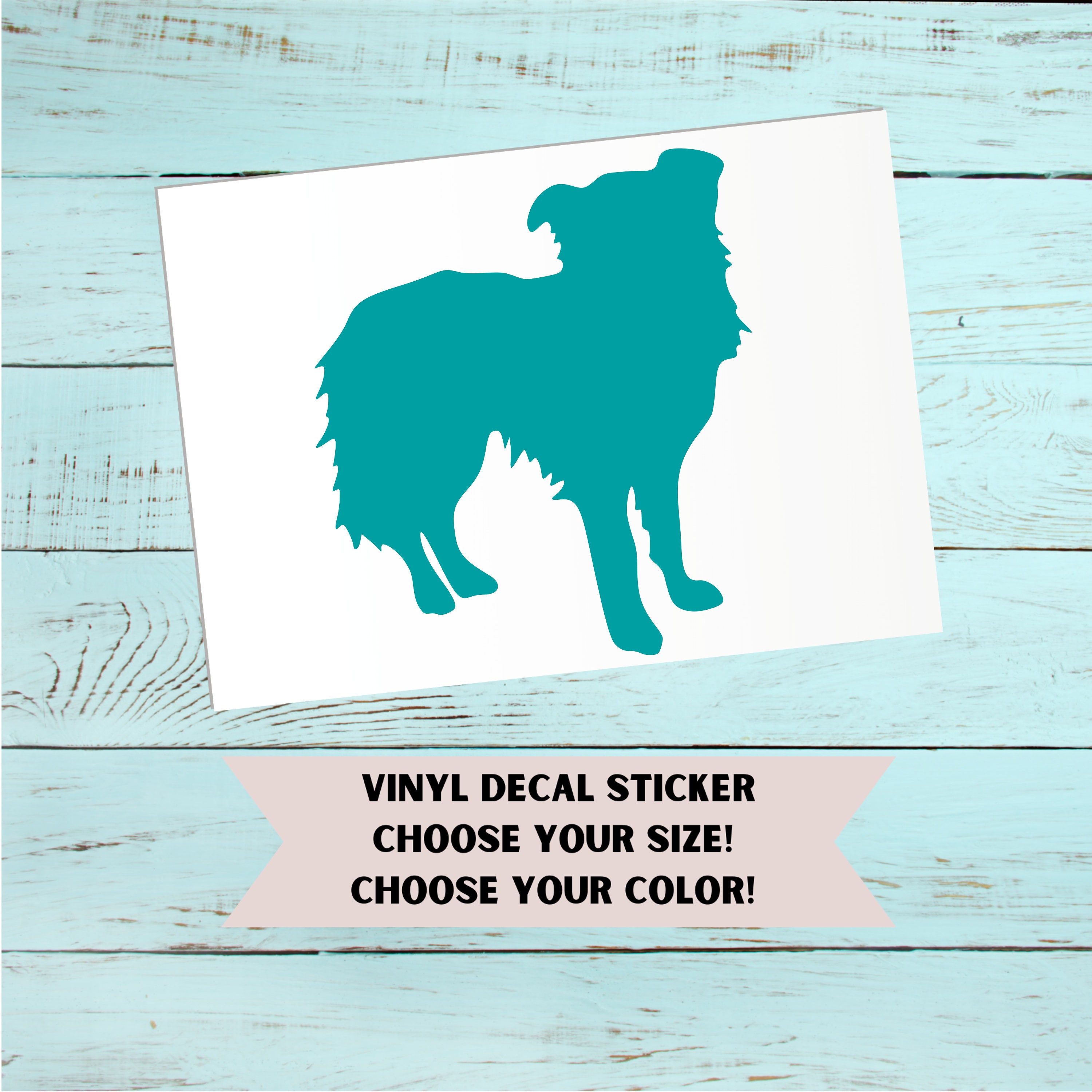 Border Collie Car Decal Border Collie Car Sticker Border - Etsy