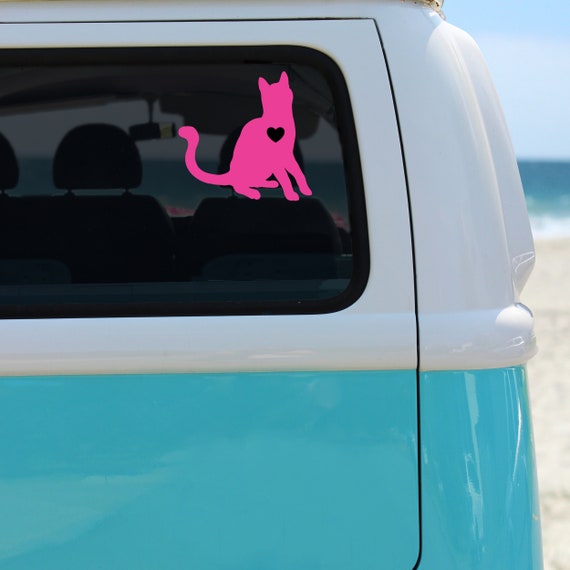 Cat Decal for Car Window Cat Decal for Laptop Cat Decal for | Etsy