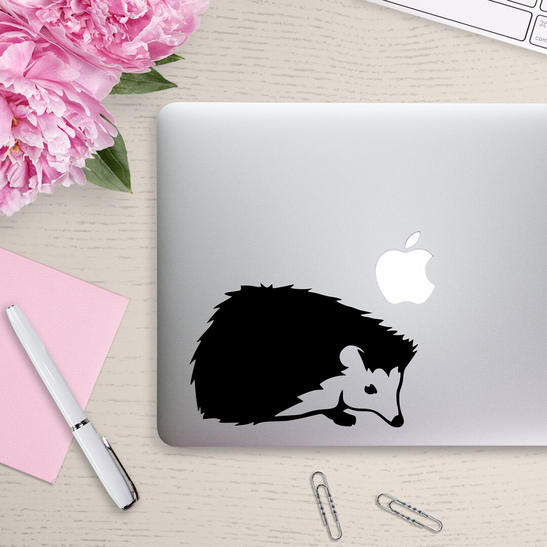 Hedgehog Vinyl Decal Sticker for Laptop or Car - Etsy
