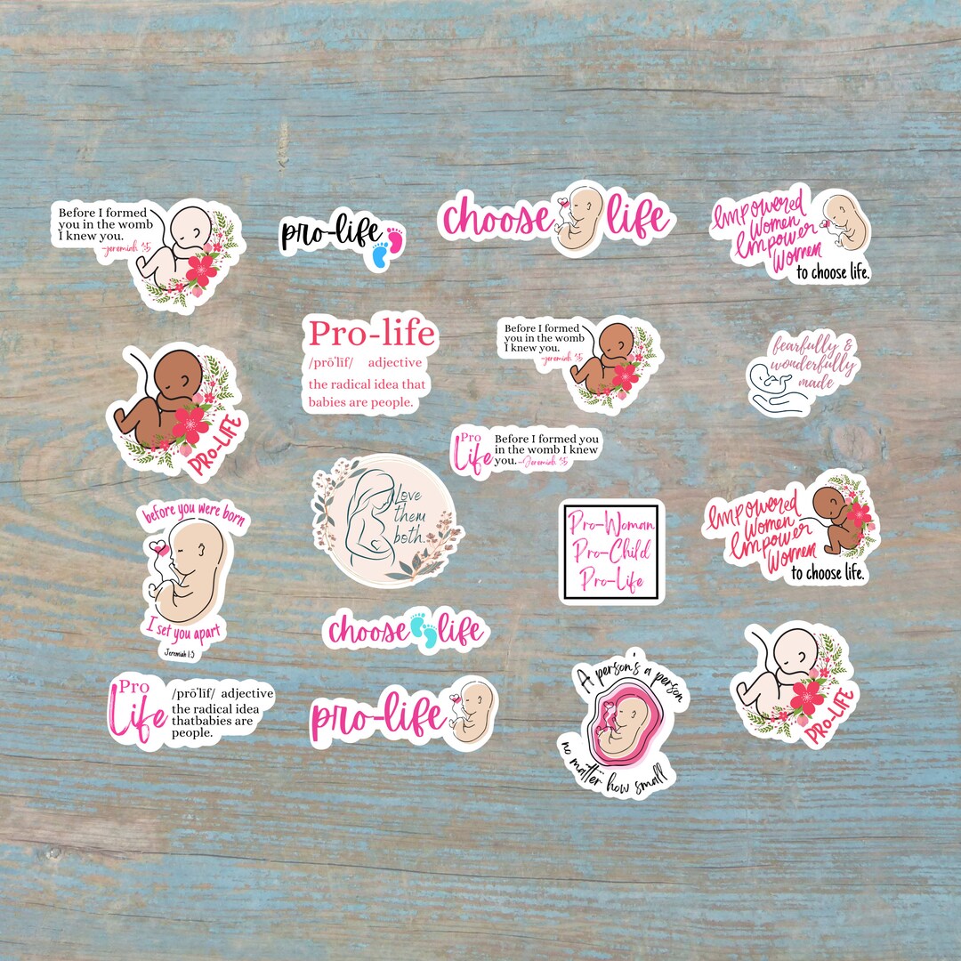 Pro-life Sticker Variety Pack for Journal or Laptop - Etsy