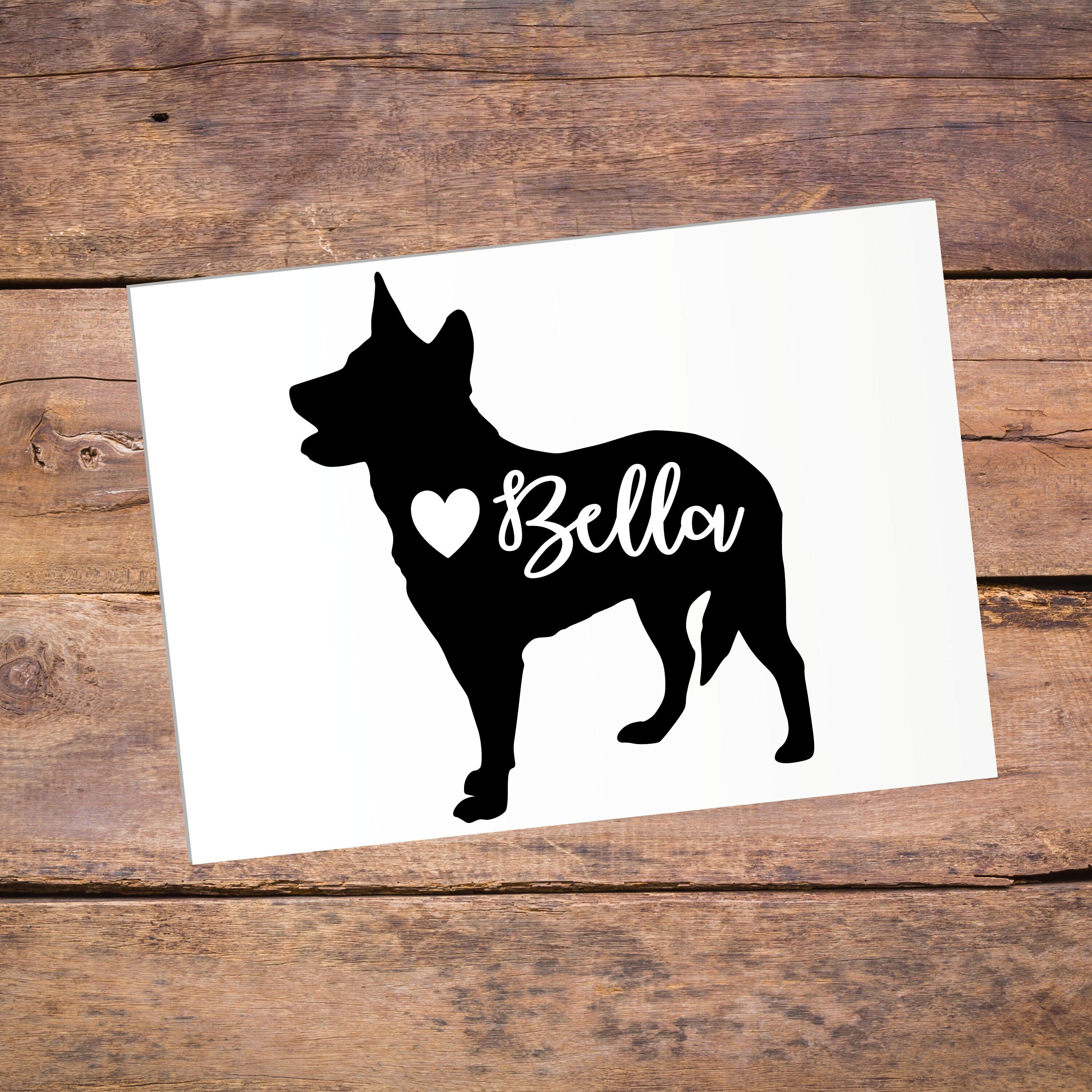 Blue Heeler Decal for Car Window Heeler Sticker for Laptop - Etsy