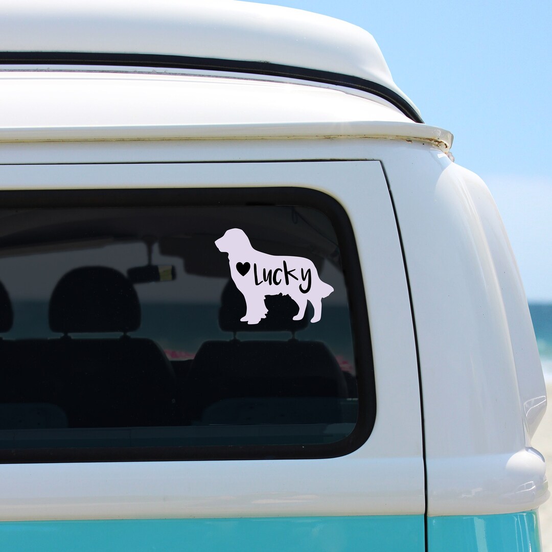 Golden Retriever Sticker for Car Window, Golden Retriever Gift for ...