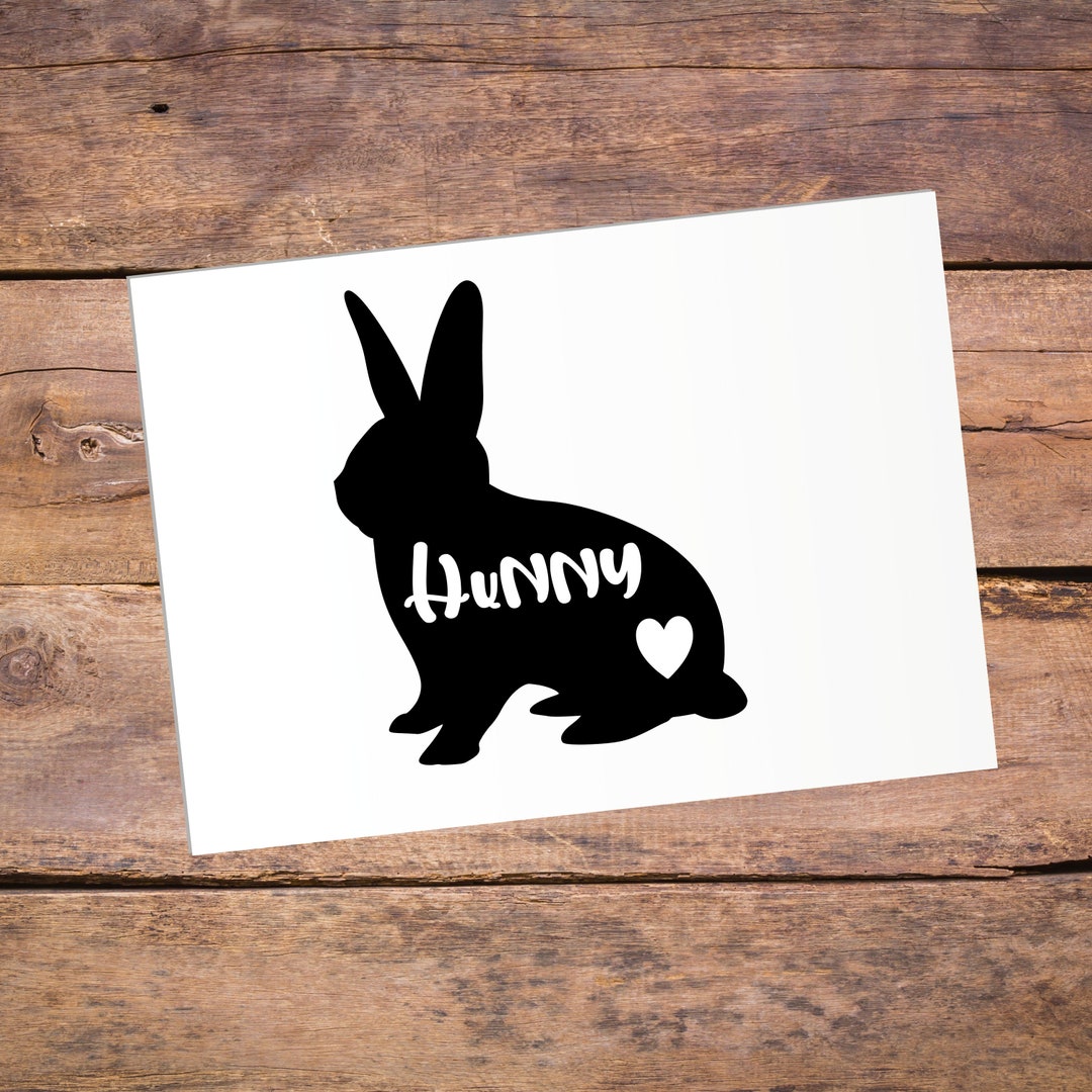 Personalized Rabbit Vinyl Decal: Car, Laptop, Window Sticker - Etsy
