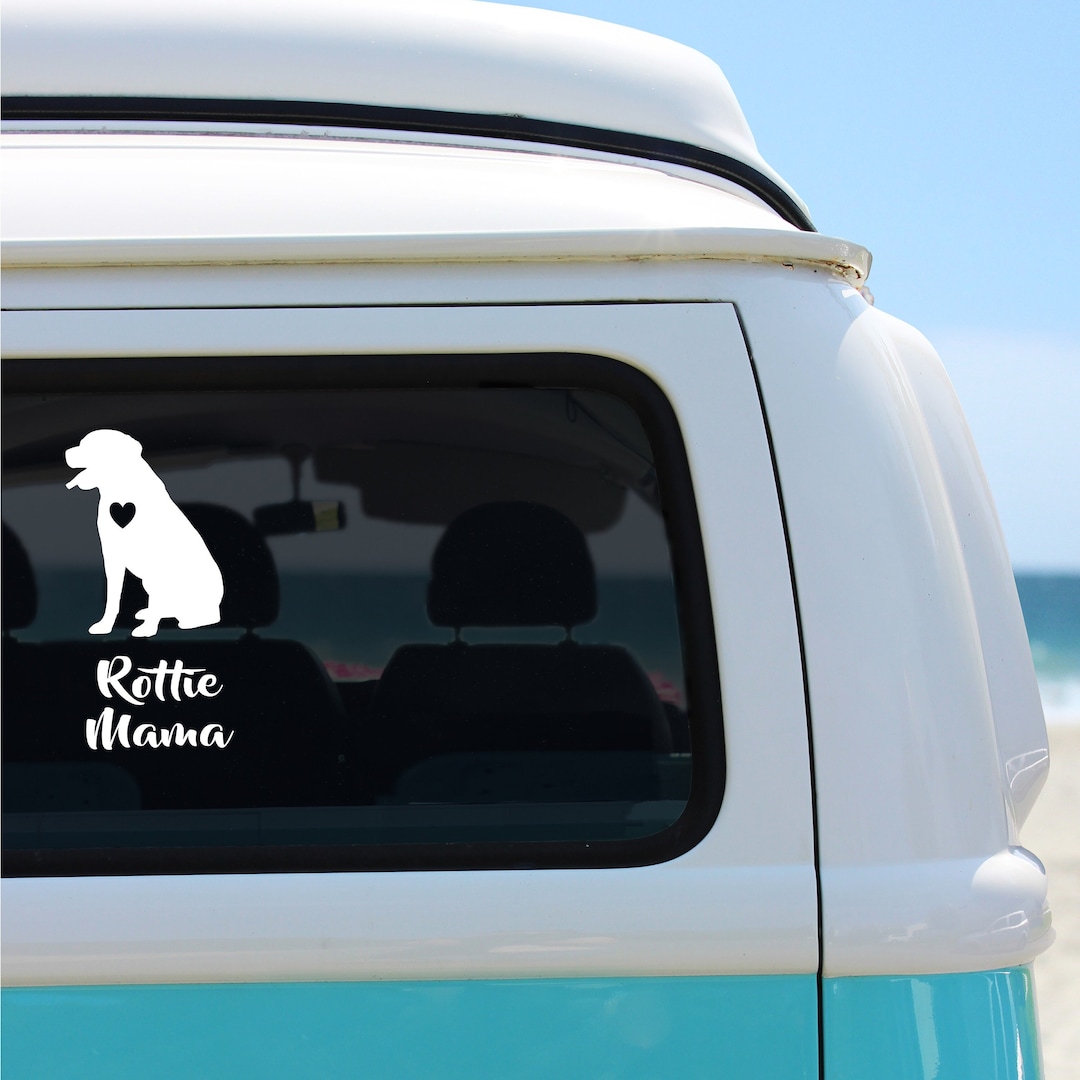 Rottweiler Decal Car Sticker, Rottweiler Car Decal for Women ...