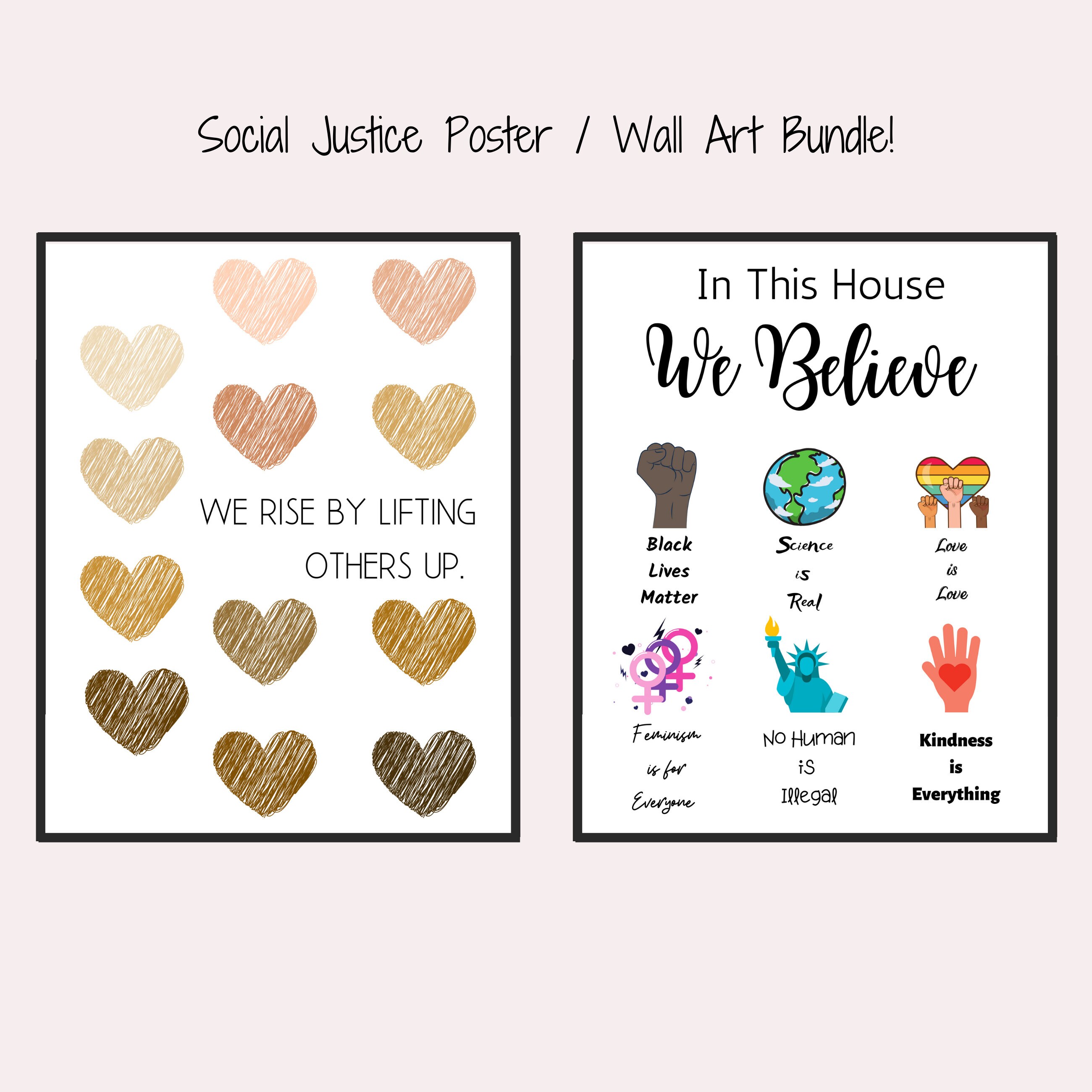 Social Justice Print Set of 12 Social Justice Art Bundle | Etsy