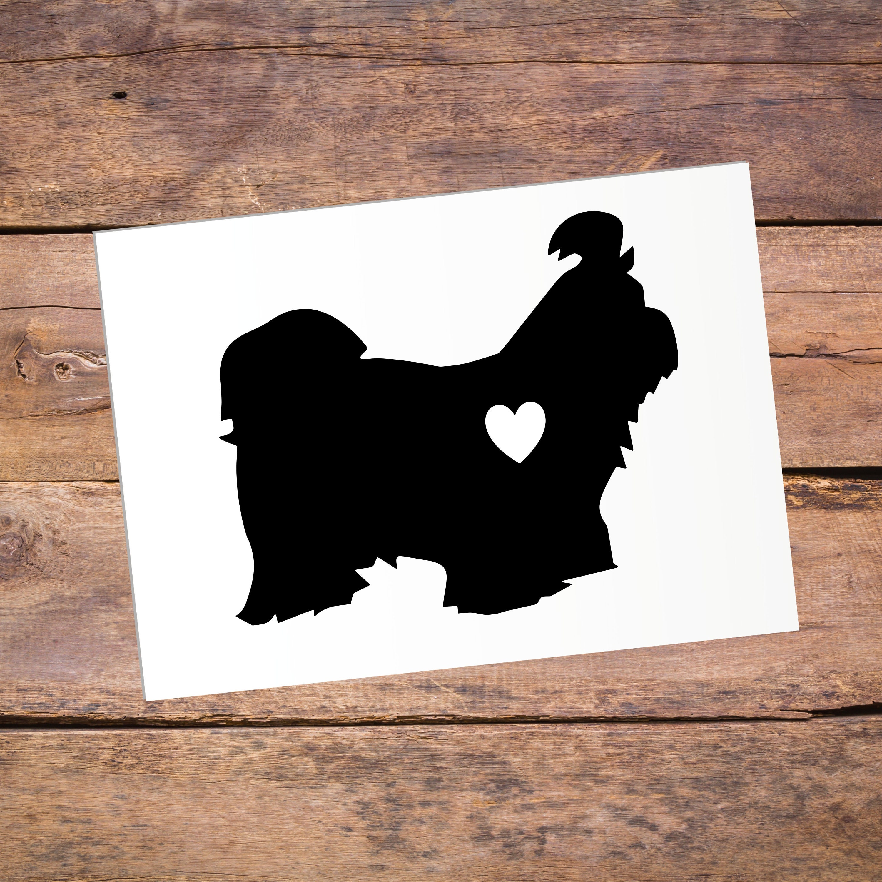 Shih Tzu Car Sticker Shih Tzu Sticker for Car Window Shih - Etsy