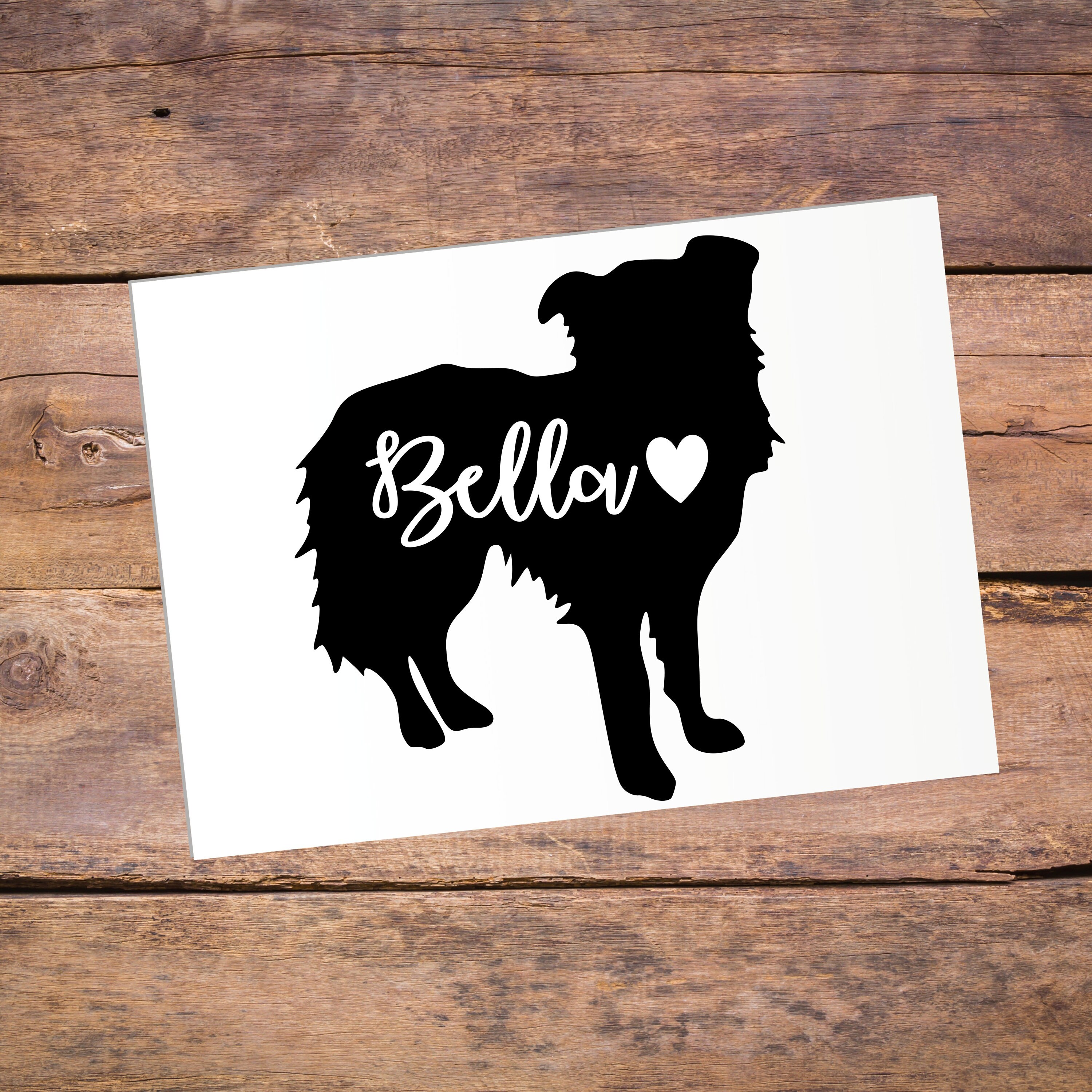Border Collie Car Decal Border Collie Car Sticker Border - Etsy