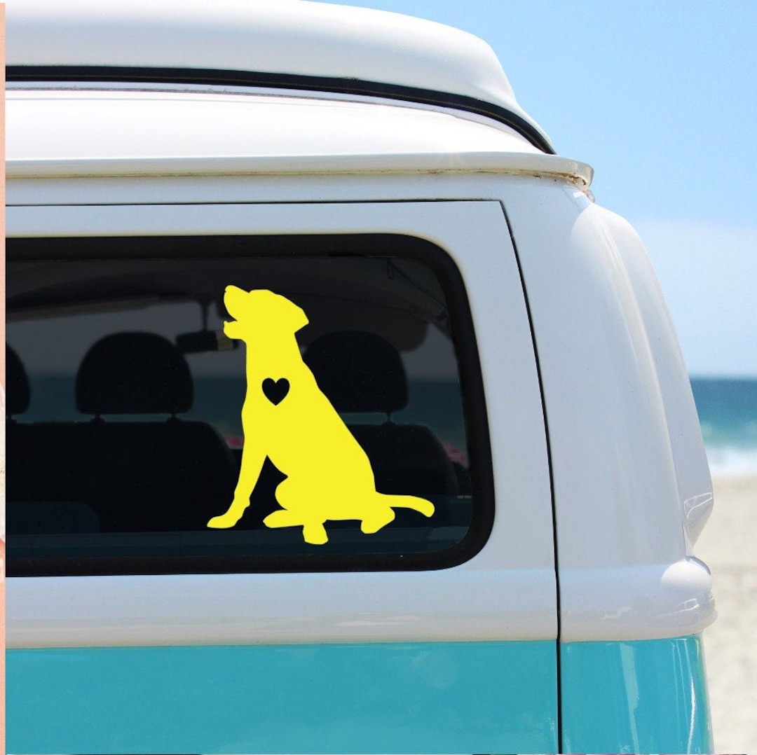 Lab Decal, Lab Sticker for Car Window, Labrador Retriever Sticker ...