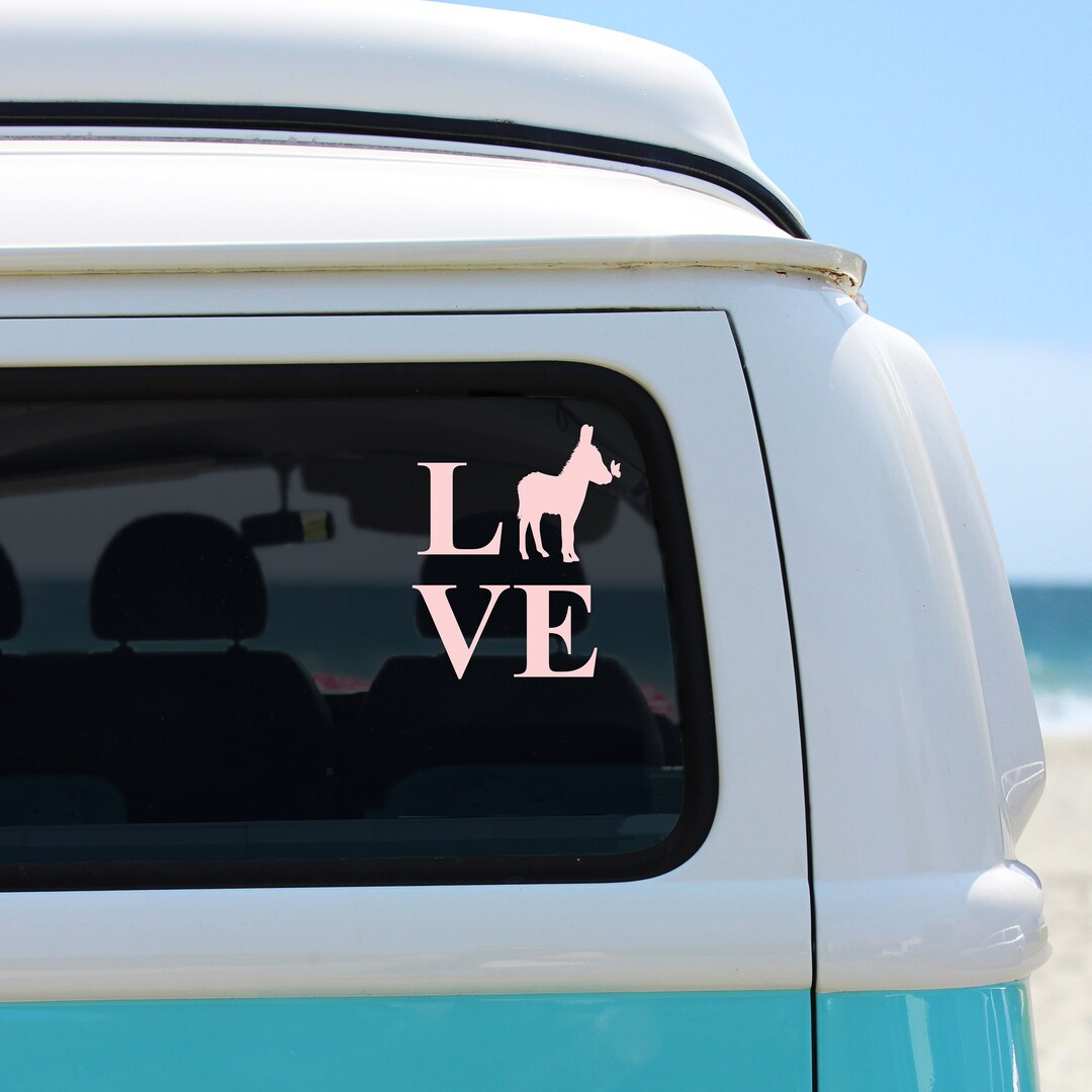 Miniature Donkey Gift for Women Friend, Donkey Sticker, Donkey Decal ...