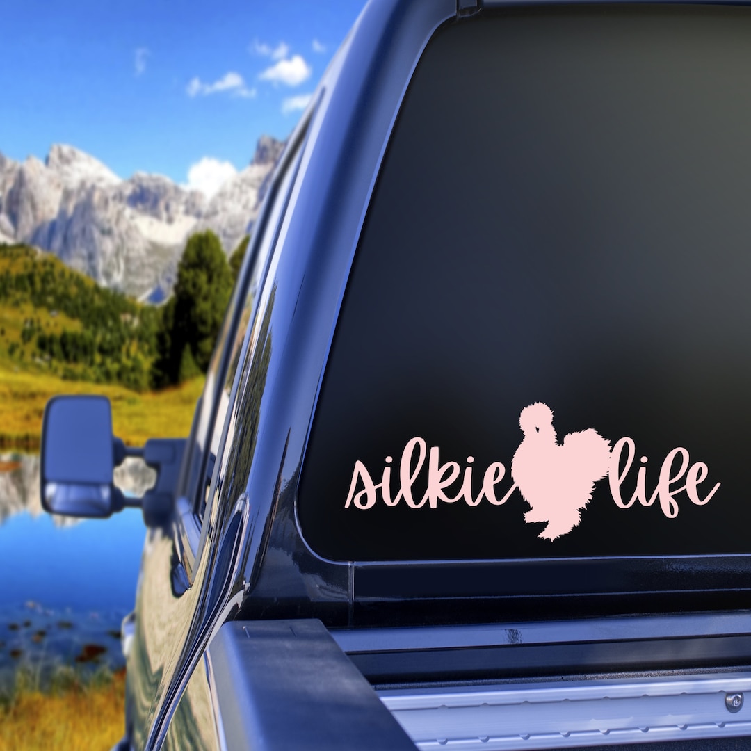 Silkie Chicken Sticker, Silkie Chicken Car Decal, Silkie Chicken Gift ...