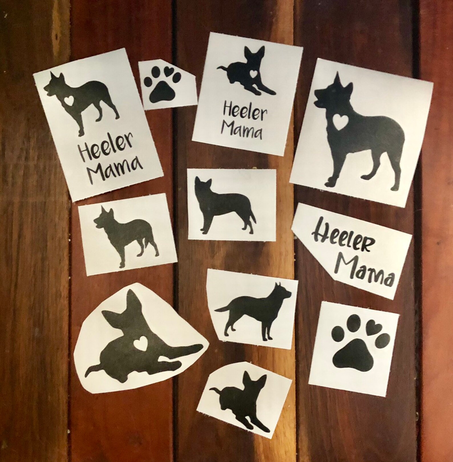 Blue Heeler Decal Set for Cars Heeler Sticker Catahoula - Etsy