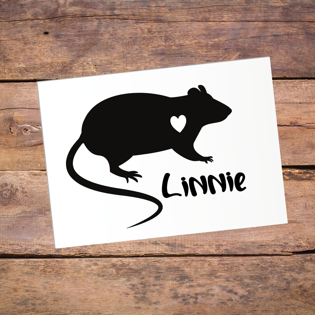 Rat Sticker for Laptop, Rat Vinyl Sticker for Car Window, Rat Decal Car ...