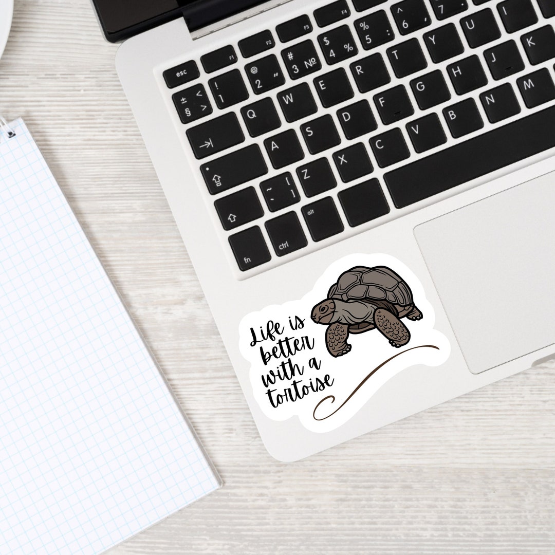 Aldabra Tortoise Sticker for Laptop, Giant Tortoise Sticker for Tumbler ...