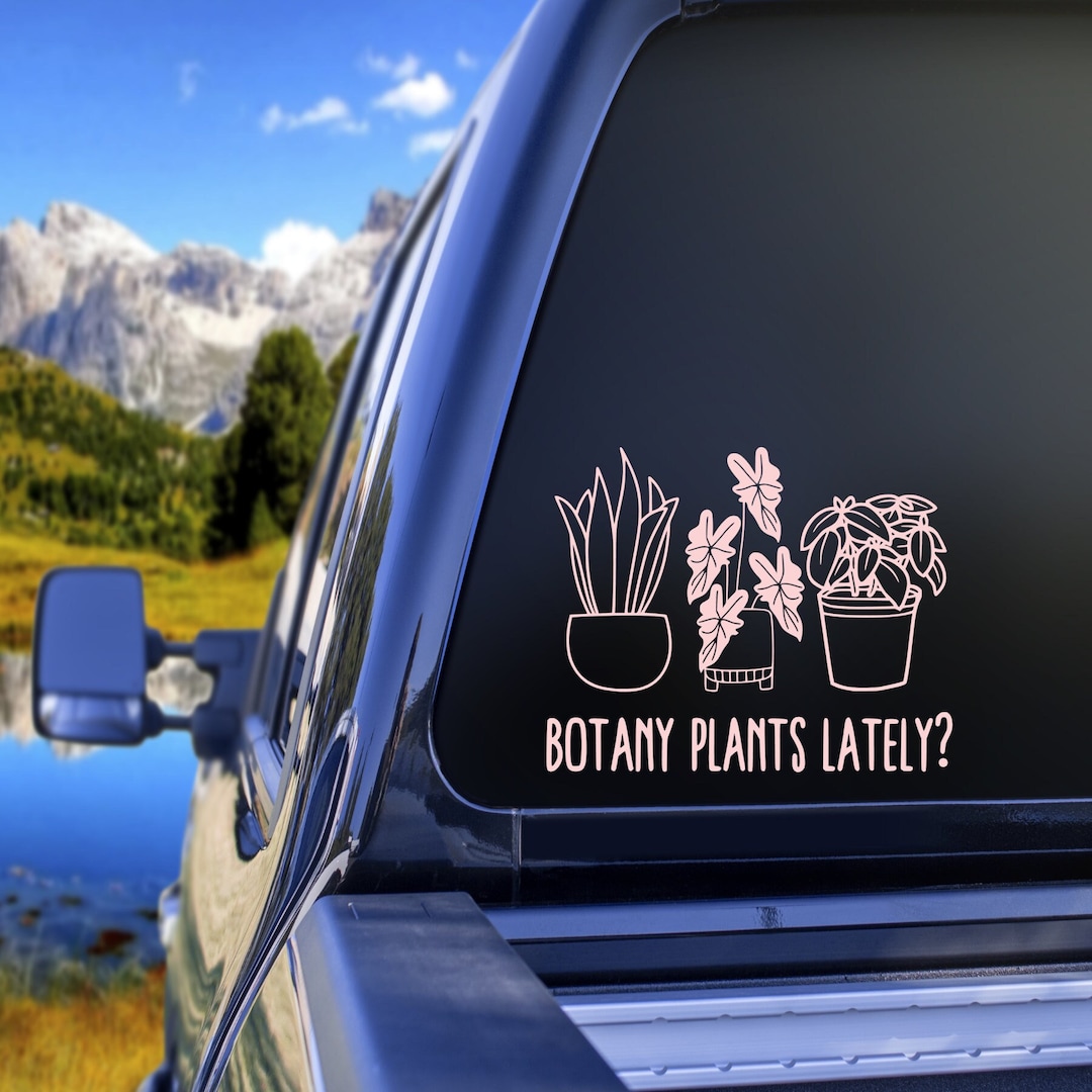 Botany Plants Lately Sticker, Vinyl Decal Plant Stickers for Car Window ...