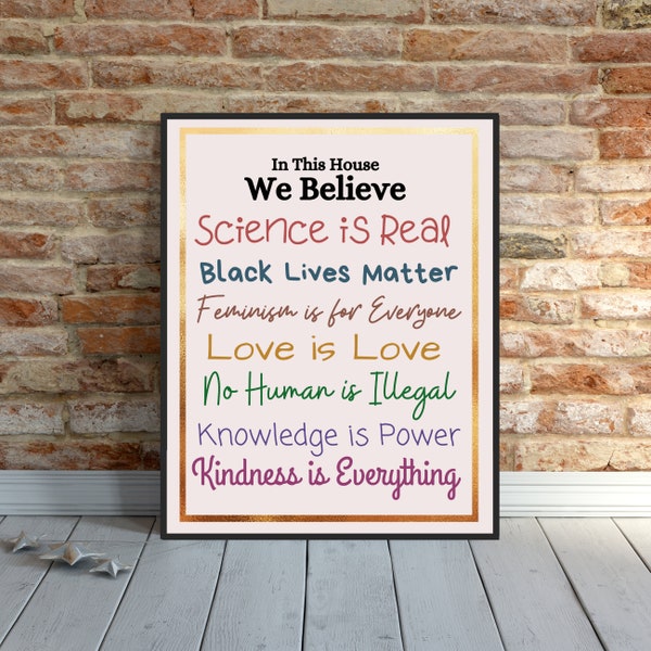 In This House We Believe - Etsy