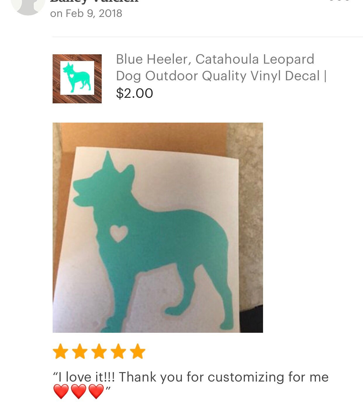 Blue Heeler Decal for Cars Heeler Sticker Catahoula Decal | Etsy