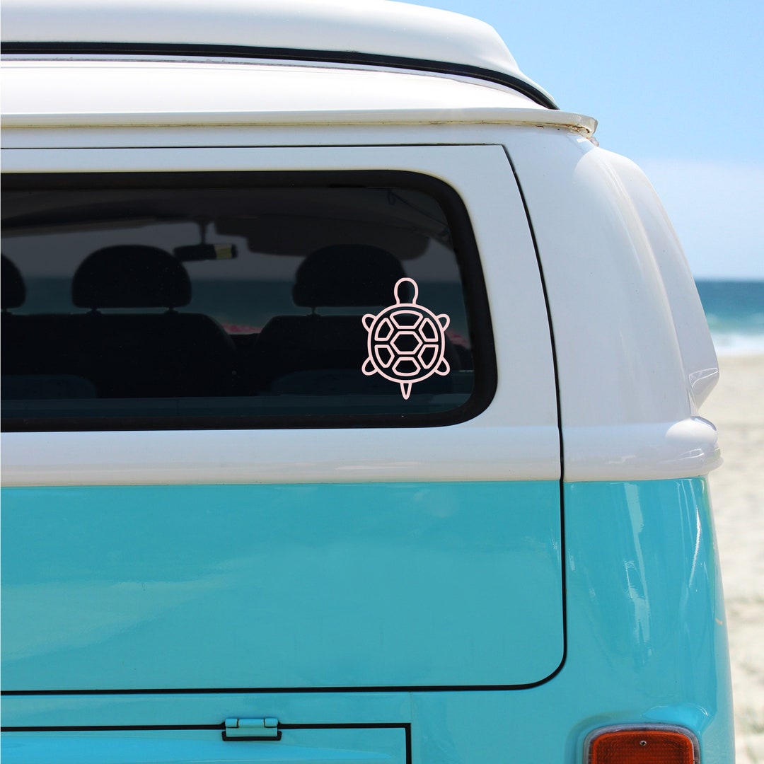 Turtle Sticker for Car, Turtle Sticker for Water Bottle, Turtle Decal ...