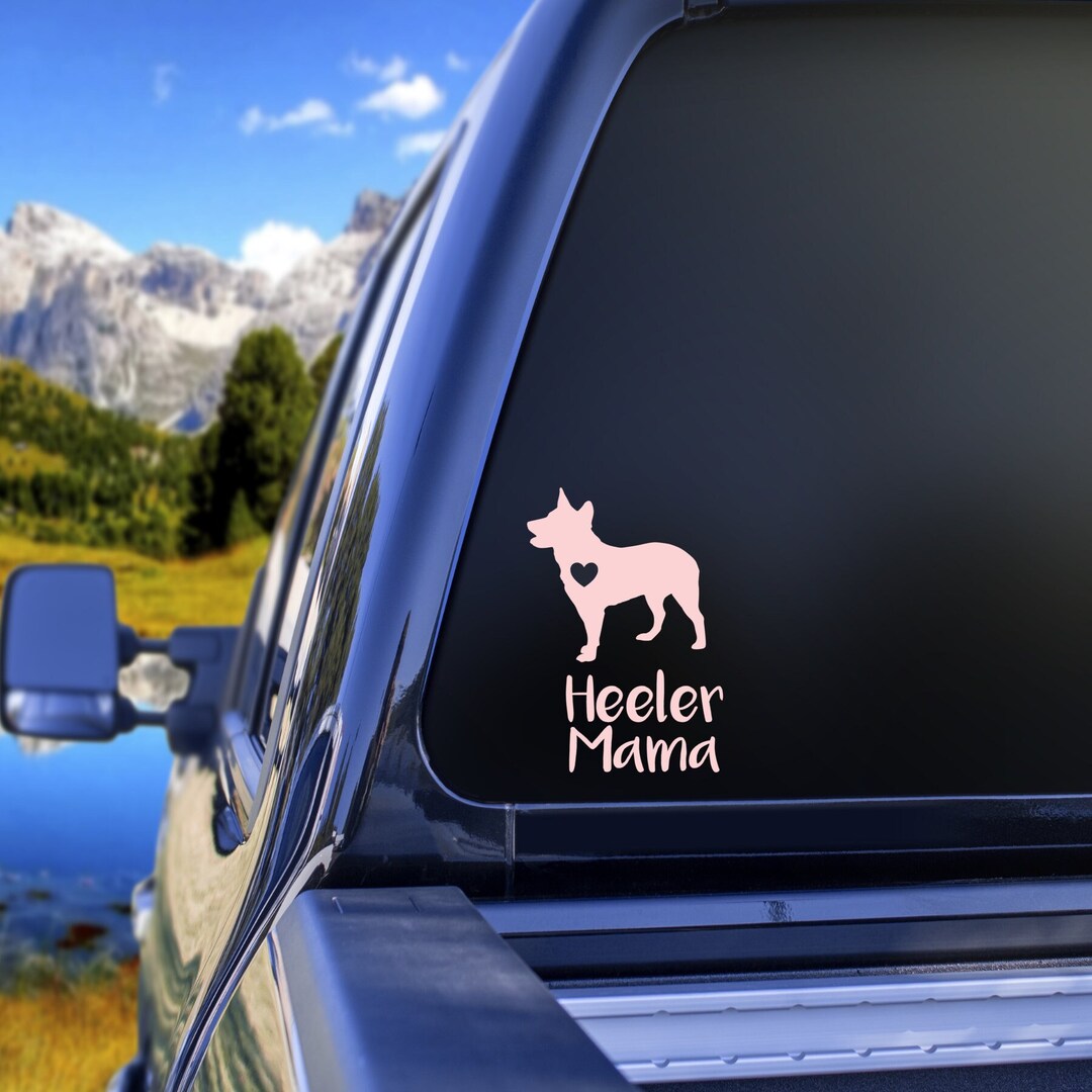 Blue Heeler Decal for Cars, Heeler Sticker, Catahoula Decal, Vinyl ...