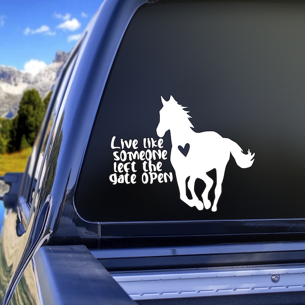 Horse Car Decal - Etsy