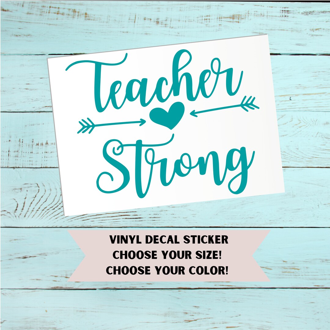 TEACHER VINYL DECAL, Vinyl Decal Sticker, Teacher Gift - Perfect Decal ...