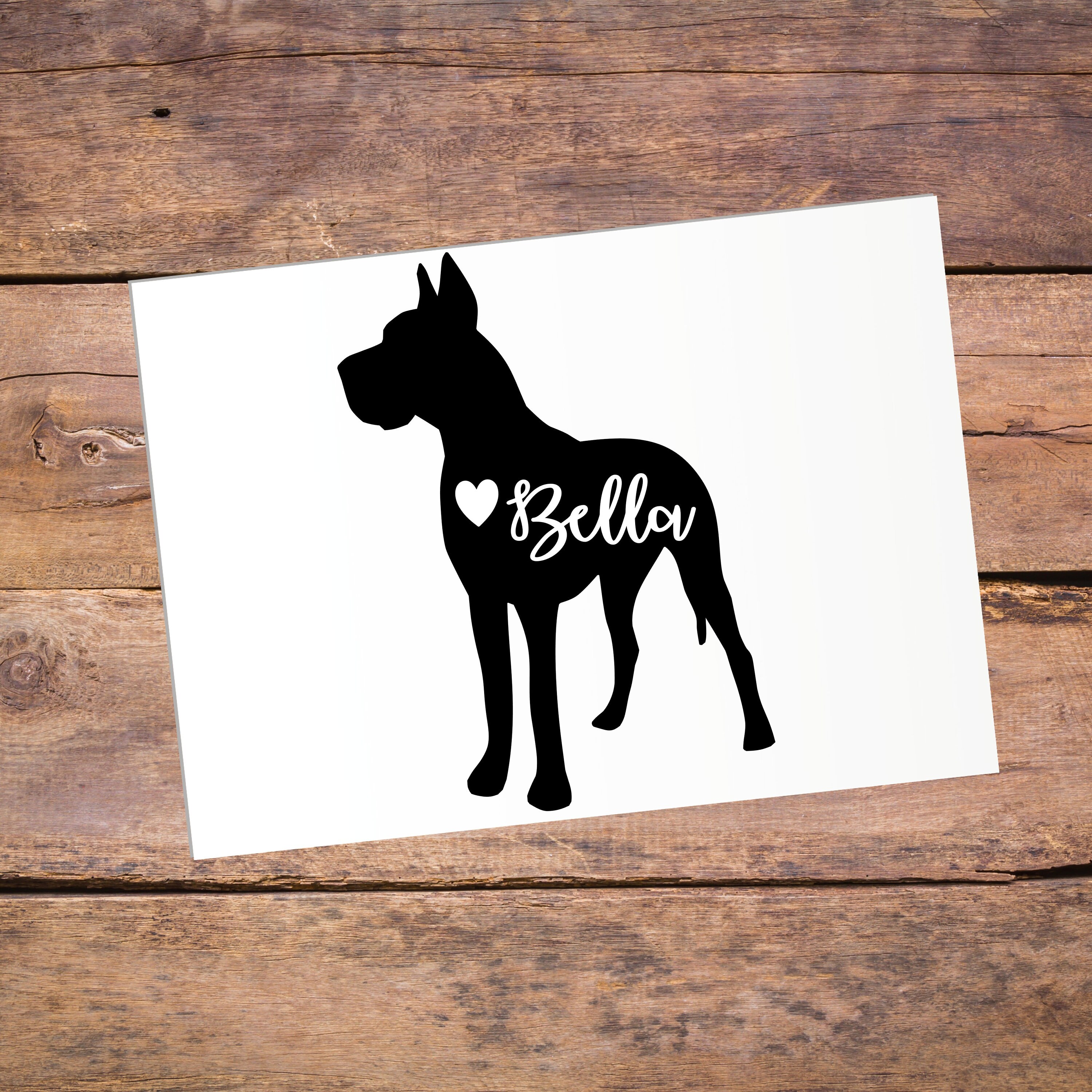 Great Dane Sticker Great Dane Car Decal Great Dane Mom Decal - Etsy