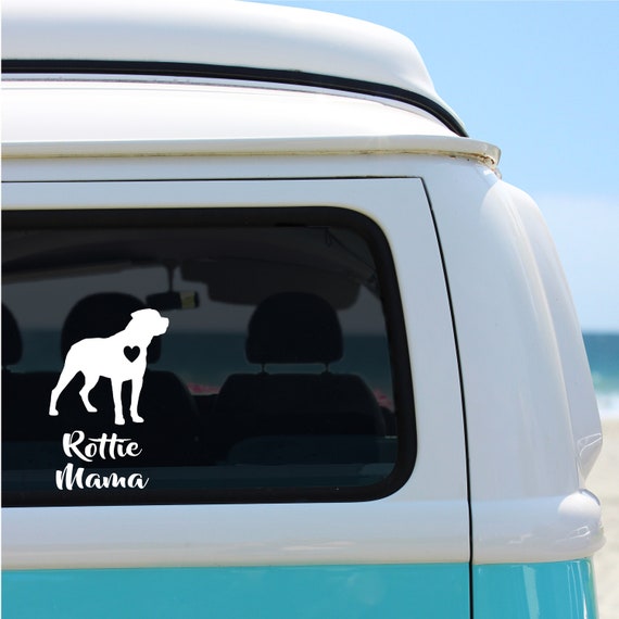 Rottweiler Decal Car Sticker Rottweiler Car Decal for Women | Etsy